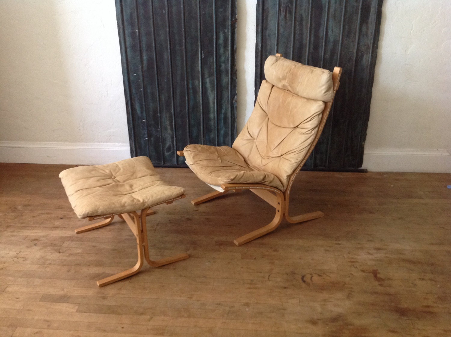 Mid Century Westnofa Bentwood Siesta Chair and Stool, Norway c.1960 ...