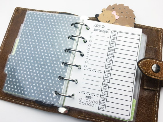 Printed Pocket Size Day on One Page Planner Inserts 30