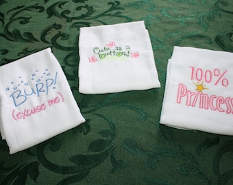 Sayings burp cloth | Etsy