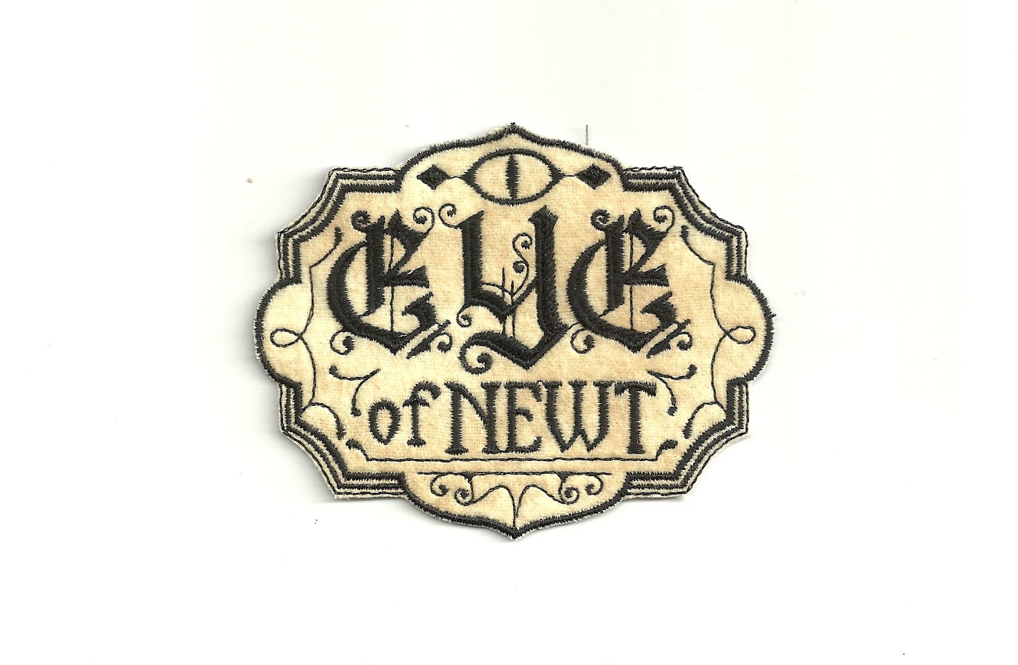 Eye of Newt Label Patch Custom Made