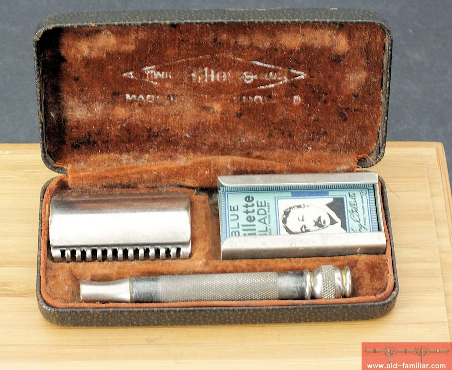 Gillette razor “British NEW Set ” Made in England 1930 – Haute Juice