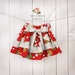 Red DRESS sewing pattern simple toddler dress pdf pattern