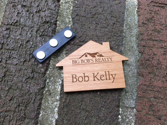 Custom House Shaped Name Tag