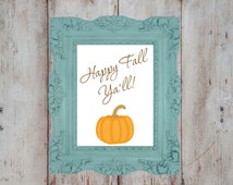Popular items for happy fall sign on Etsy