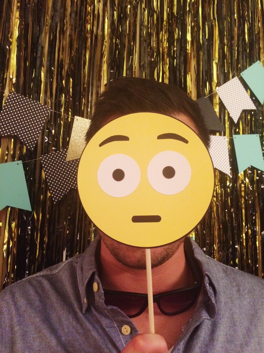 Emoji Photo Booth Props Smiley Face Photobooth Props Smile