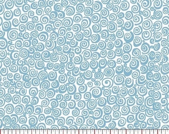 Blue swirl fabric | Etsy