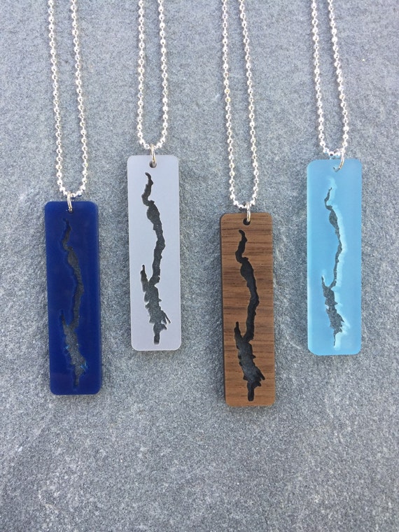 Simple Lake George Necklace in your choice of color