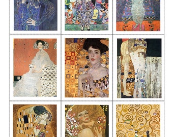 Fabric Panels Gustav Klimt Symbolist Art. Craft/ Quilting/