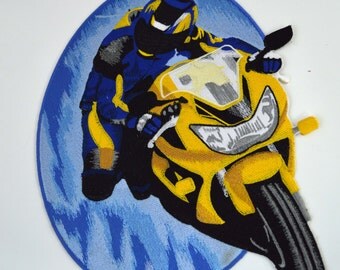 Unique motorcycle applique related items | Etsy