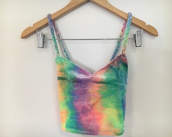 Unique rainbow crop top related items | Etsy