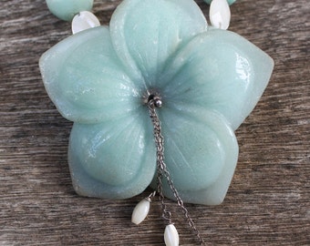 Jade lotus flower | Etsy