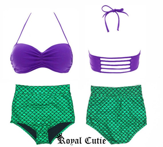 Mermaid Bathing Suit Adult Women Bikini By Royalcutiecouture