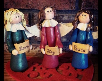 Unique polymer clay angel related items | Etsy