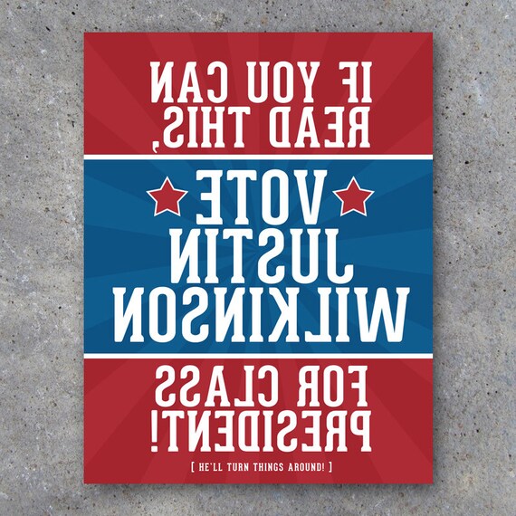 Election Campaign Poster 4 – Printable Backwards Campaign Poster ...