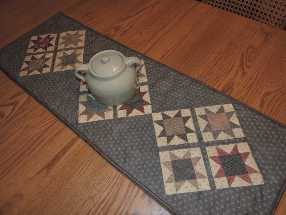 Civil War Reproduction Table Runner with by WillowRidgeQuilts