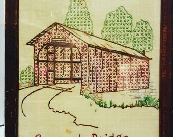 Bridge cross stitch | Etsy