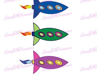 Rocket clipart | Etsy