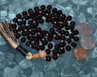 Blue Aventurine 8 MM Beads Mala Tibetan by AwakenYourKundalini