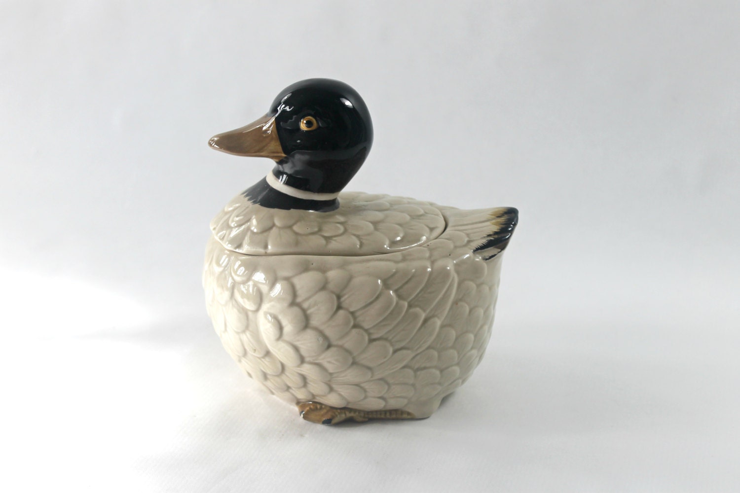 French Vintage terrine Paté de foie gras. Duck paté plate. Dish ceramic ...