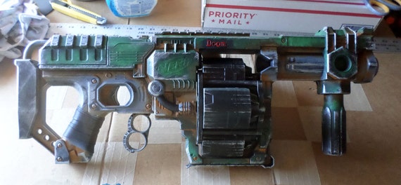 Items similar to Nerf Zombiestrike Doominator Doom Custom Repaint for ...