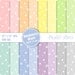 Pastel Stars Digital Paper Pastel Stars Scrapbook Paper Star