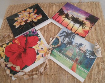 Hawaiian note cards | Etsy