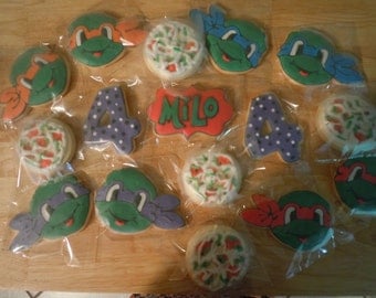 Ninja turtle cookies | Etsy