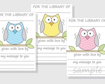 Baby bookplates | Etsy