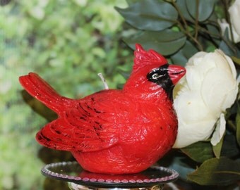 Cardinal candle | Etsy