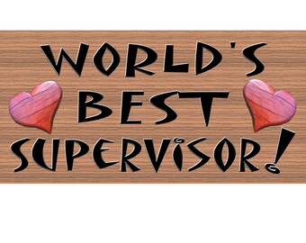 Supervisor sign | Etsy