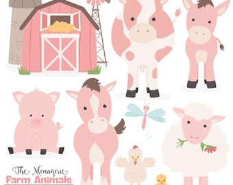 Farm clipart | Etsy