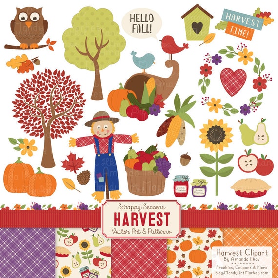 Harvest Fall Clip Art & Fall Patterns Fall Clipart Harvest
