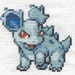 Mewtwo Pokemon Cross Stitch Pattern by NintindolNerdyStitch