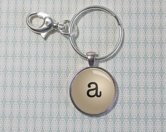 Typewriter key ring | Etsy