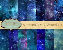 Popular items for watercolor galaxy on Etsy