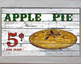 Apple pie sign | Etsy