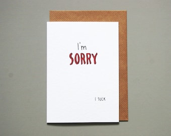 Sorry Cards | Etsy