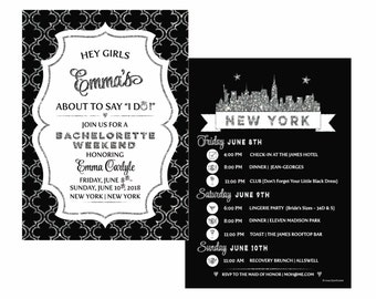 New york invitation | Etsy