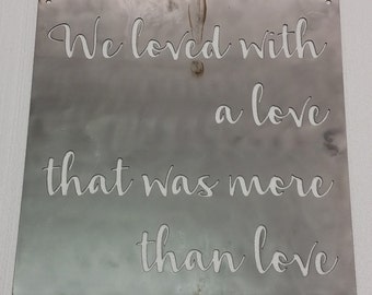 Metal love sign | Etsy