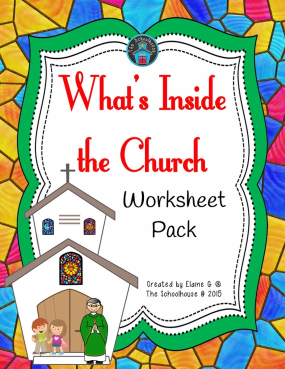 Items Similar To What s Inside The Church Worksheet Pack On Etsy Items Similar To What s Inside The Church Worksheet Pack On Etsy