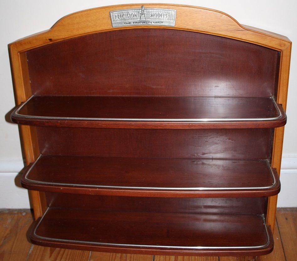 Vintage Precision Models The Franklin Mint Models Wooden Shelf Metal ...