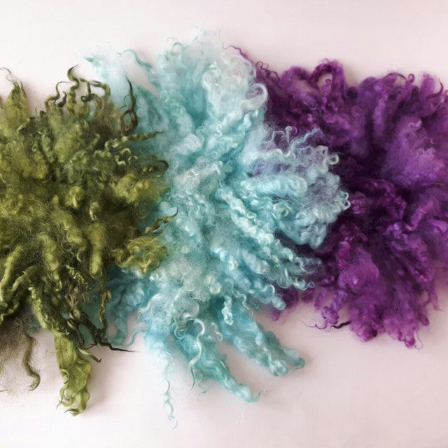 Newborn Photo Props Felt furs Curly Layers wool prop by FeltFur