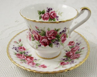 Paragon 'Primula Tea Cup and Saucer Purple with by TheAcreage