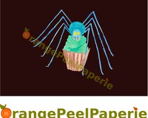 Spider Clipart, Spider Cupcake, Halloween Clipart, Halloween Cupcake ...