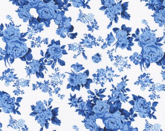 Blue toile print | Etsy