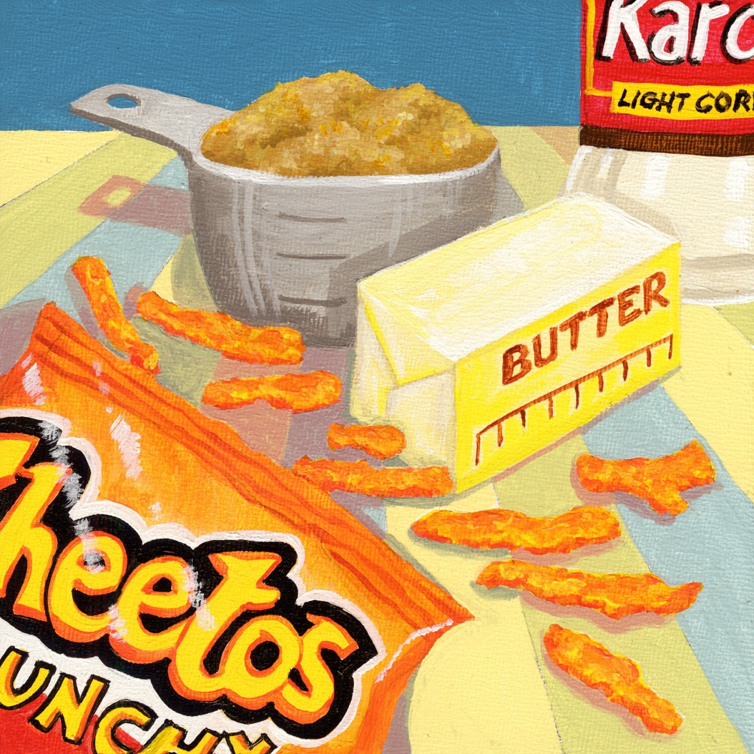 Caramel Cheetos Print