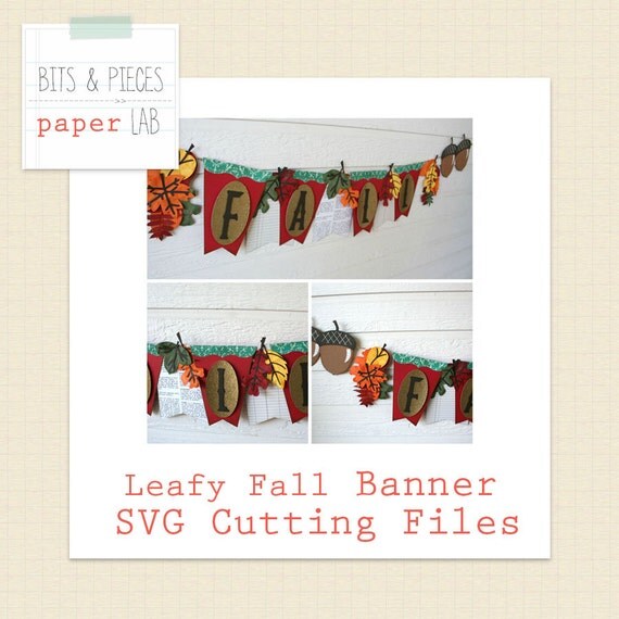 Handmade Fall Leaf Banner: SVG Cutting Files