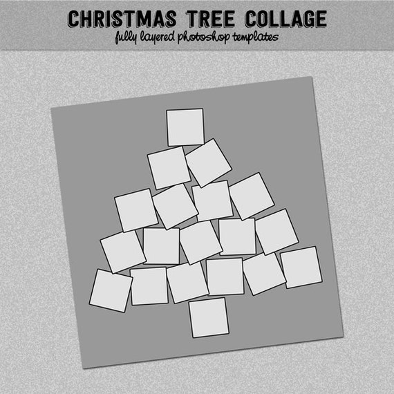 Christmas Tree Photo Collage Template Photo Storyboard
