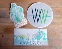 Popular items for adventure sticker on Etsy