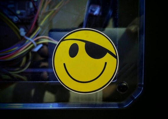 Hack the Planet Smiley Face Sticker by EvergreenKings on Etsy